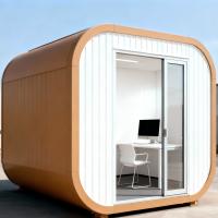 China Factory Shipped Movable Modular Prefab Tiny Office Outdoor Office Pod Prefabricated Apple Cabin Office Pods for sale