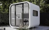 China Factory Shipped Movable Modular Prefab Tiny Office Outdoor Office Pod Prefabricated Apple Cabin Office Pods for sale