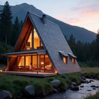 China Low Cost Prefabricated House Triangle Prefab Home with Steel Frame for Hotels or Personal Use Durable Container Structure for sale