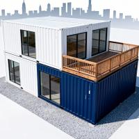 China Customised Prefabricated Mobile Office Steel Container Room for Outdoor Flat Pack Container Sandwich Panel for House for sale