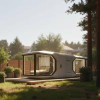 China Modern Luxurious Design Camping Capsule Prefabricated Houses Waterproof Features for Hotel Use Space Environment Protection for sale