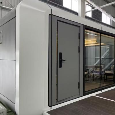 China Luxury Modular Steel Container House Waterproof Prefab Apple Cabin for Creative Studio or Office Use Tiny Homes for sale