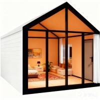 China Durable Prefab Steel Structure House Waterproof Triangle Villa Resort Apartments Prefab Houses Modular Tiny House for sale