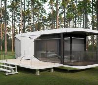 China Modern Luxury Prefabricated Container House Easy-to-Install Villas Office Buildings Waterproof Design Sandwich Panel Material for sale