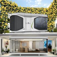 China 20ft Flat Pack Outdoor Steel Sandwich Panel Container House Workshop Hotel Park Scenic Warehouse Space Office Sales Booth for sale