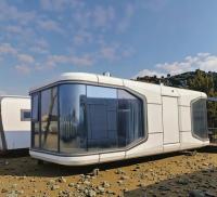 China SAIJIA Prefab Modern Square Luxury Space Cabin Waterproof Steel Green House for Villa and Space Capsule Hotel Application for sale
