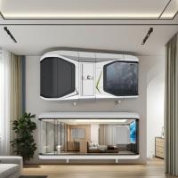 China SAIJIA Prefab Modern Square Luxury Space Cabin Waterproof Steel Green House for Villa and Space Capsule Hotel Application for sale