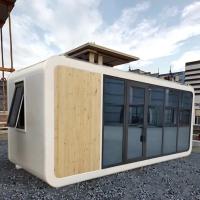 China High Temperature Resistance Soundproof High-End Mobile Apple Pod Cabin Capsule Container House with Sandwich Panel for Hotel Use for sale