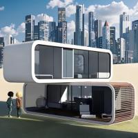 China High Temperature Resistance Soundproof High-End Mobile Apple Pod Cabin Capsule Container House with Sandwich Panel for Hotel Use for sale