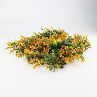 China Decoration Artificial Greenery Encrypted Plastic Flower Wall For Home Decoration for sale