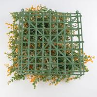 China Decoration Artificial Greenery Encrypted Plastic Flower Wall For Home Decoration for sale