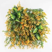 China Decoration Artificial Greenery Encrypted Plastic Flower Wall For Home Decoration for sale