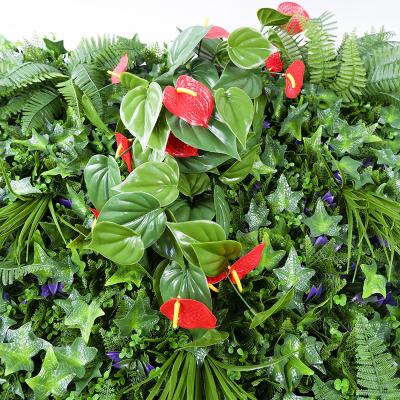 China Artificial Boxwood Hedge Wall Panel 35mm Pile Height UV Resistant PE Plastic Faux Plant Decoration for sale