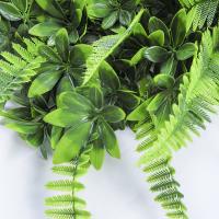 China 3D Mixed Artificial Bushes Greenery Wall Plastic Faux Flowers Grass Panel for sale