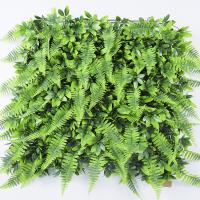 China 3D Mixed Artificial Bushes Greenery Wall Plastic Faux Flowers Grass Panel for sale