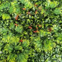 China Decorative Artificial Green Wall UV Resistant 40mm Pile Height Fireproof Customizable for sale