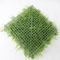 China Artificial Green Wall Panels PE PP 42cm Diameter Waterproof Landscaping Grass for sale