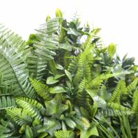 China PP PE Synthetic Fake Grass Wall Panels 20mm-45mm Pile Height for Noise Reduction for sale