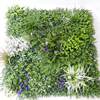 China Artificial Grass Wall Panels 40mm Pile Height Faux Plant Decoration for Outdoor Garden Landscaping for sale