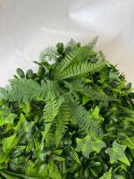 China Waterproof Green Artificial Leaf Wall 35mm 40mm for sale