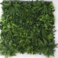 China Waterproof Green Artificial Leaf Wall 35mm 40mm for sale