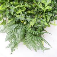 China Waterproof Green Artificial Leaf Wall 35mm 40mm for sale