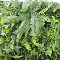 China Waterproof Green Artificial Leaf Wall 35mm 40mm for sale