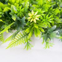 China Anti UV Artificial Green Walls 20mm 45mm Pile Height PE PP Plastic Outdoor Landscape Decor for sale