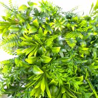 China Anti UV Artificial Green Walls 20mm 45mm Pile Height PE PP Plastic Outdoor Landscape Decor for sale