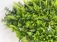 China Anti UV Artificial Green Walls 20mm 45mm Pile Height PE PP Plastic Outdoor Landscape Decor for sale