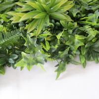 China 4x25cm Artificial Green Grass Wall For Wedding Decor for sale
