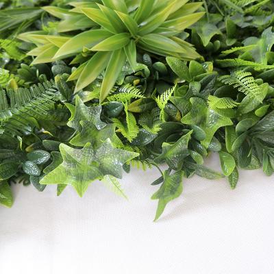 China 4x25cm Artificial Green Grass Wall For Wedding Decor for sale