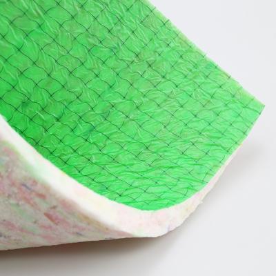 China Non Slip 10mm Thick PU Foam Carpet Underlay Roll Green 7mm 4mm for sale