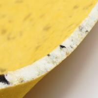 China Waterproof Non Slip Carpet Underlay 5mm 6mm PU Foam Yellow Spots for sale