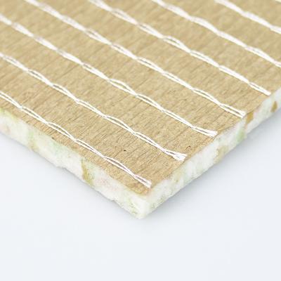 China Crepe Paper Carpet Underlay PU Foam Stitching Brown Fibre 4mm-12mm Thickness for sale