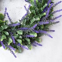 China Artificial Plant Wall Panels 35-42cm Diameter PE/PP Christmas Boxwood Wreath for Decoration for sale