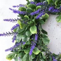 China Artificial Plant Wall Panels 35-42cm Diameter PE/PP Christmas Boxwood Wreath for Decoration for sale