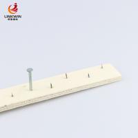 China Wood 6.5mm Stair Runner Gripper Rods Rubber and Plastic Nail Carpet Tack Strip 4ft for sale