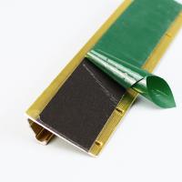 China Gold Aluminum Carpet Edging Strip 36.8mm with Adhesive Nail for Tile Floor Trim for sale