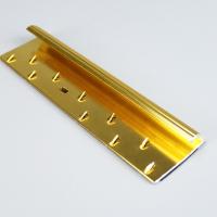 China Aluminum Carpet Edge Strip 3660x30.8mm Golden Hotel Tile Trim for sale