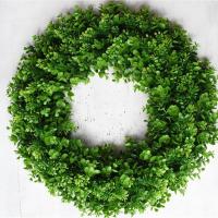 China Artificial Plant Wall Panels 42cm Diameter Waterproof for Festival Christmas Decor for sale
