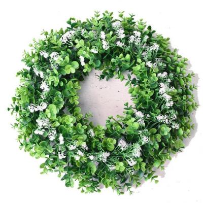 China 17 Inch Waterproof Artificial Ivy Garland Greenery Vine Hanging 42cm Diameter for sale