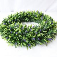China 17 Inch Waterproof Artificial Ivy Garland Greenery Vine Hanging 42cm Diameter for sale
