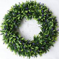 China 17 Inch Waterproof Artificial Ivy Garland Greenery Vine Hanging 42cm Diameter for sale