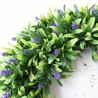 China 17 Inch Waterproof Artificial Ivy Garland Greenery Vine Hanging 42cm Diameter for sale