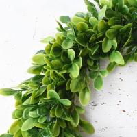 China 42cm PE PP Artificial Plant Wall Panels Faux Eucalyptus Garland Waterproof Custom for sale