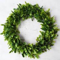 China 42cm PE PP Artificial Plant Wall Panels Faux Eucalyptus Garland Waterproof Custom for sale