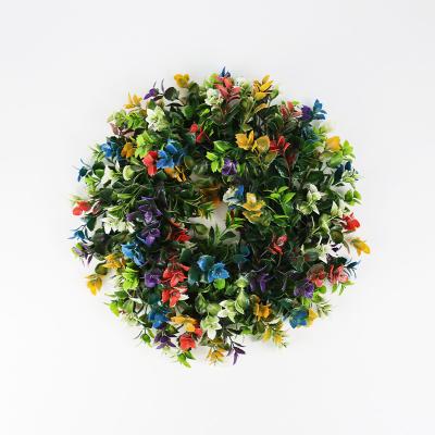 China Artificial Plant Wall Panels 42 cm Diameter PE PP Waterproof Green Faux Ivy Hanging for sale