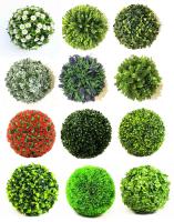 China Garden Home Artificial Hanging Topiary Balls 17 Inch for sale