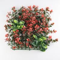 China Vertical Garden Artificial Green Walls Plant Panel Plastic Greenery Hedge 20mm Pile Height 2.3kg Weight for sale